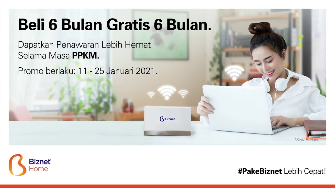 Biznet Home - Promo Beli 6 Bulan Gratis 6 Bulan - YouTube
