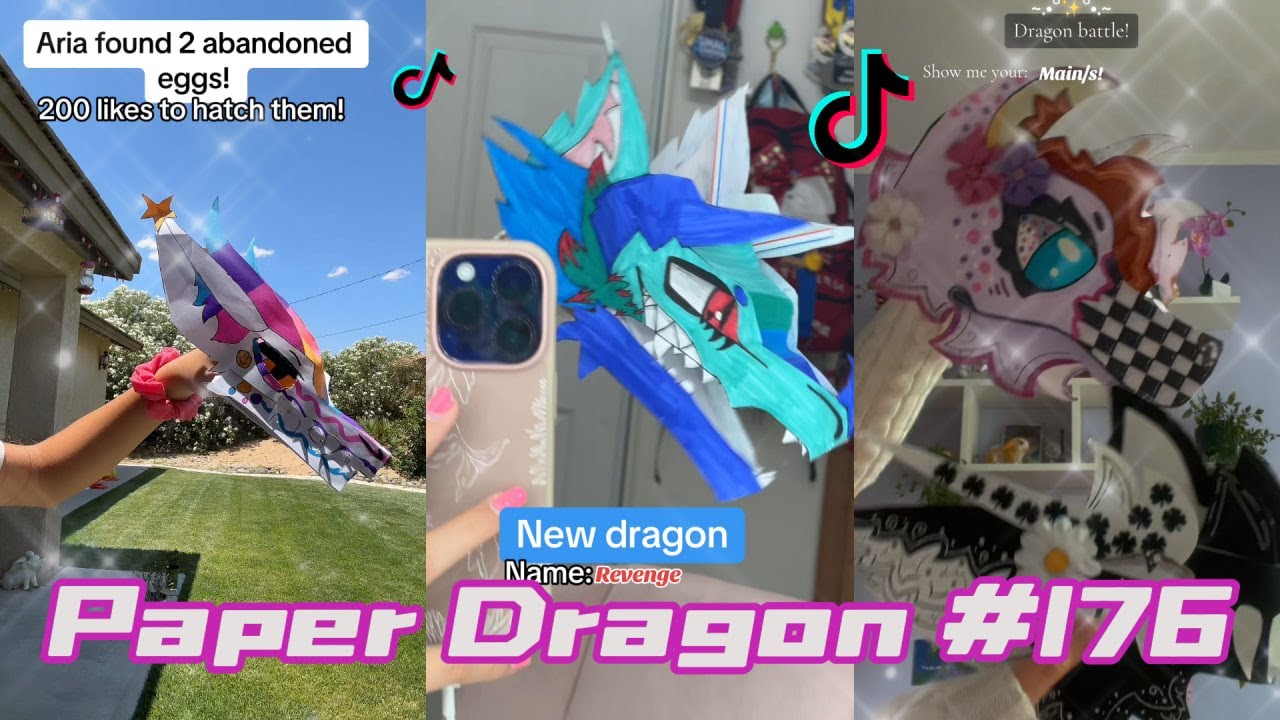 Dragon Puppet Crafts - Paper Dragon TikTok Compilation #176 - YouTube