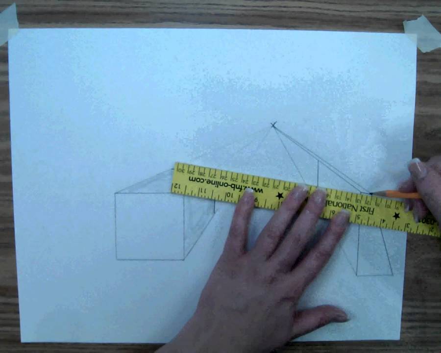 One Point Perspective with Shapes - YouTube