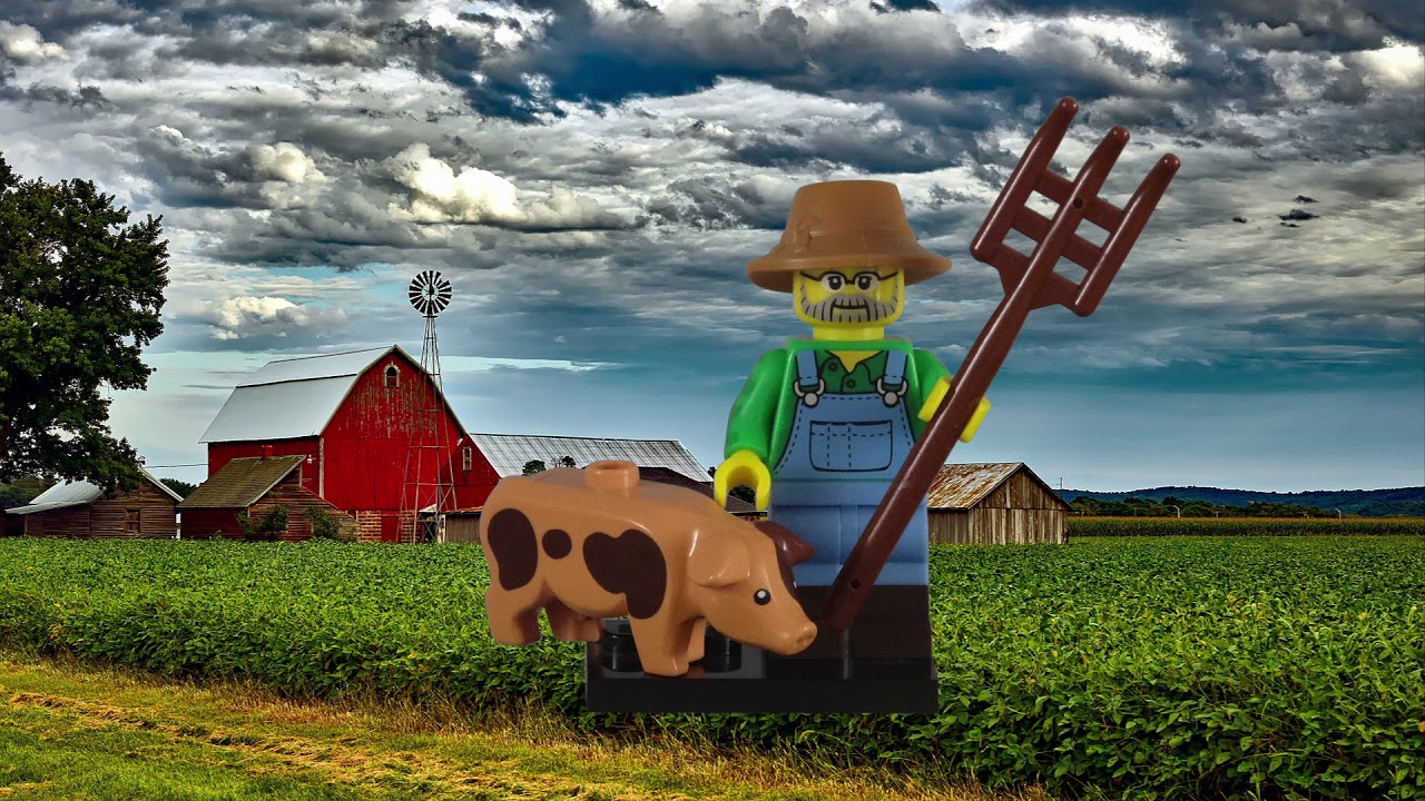 LEGO Farmer Minifigure 71011-1 Collectable Minifigures Series 15 Stop ...