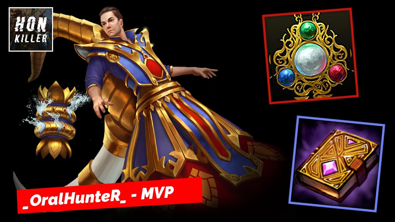 HoN Parallax ICON OF THE GODDESS with GRIMOIRE OF POWER - MVP - YouTube