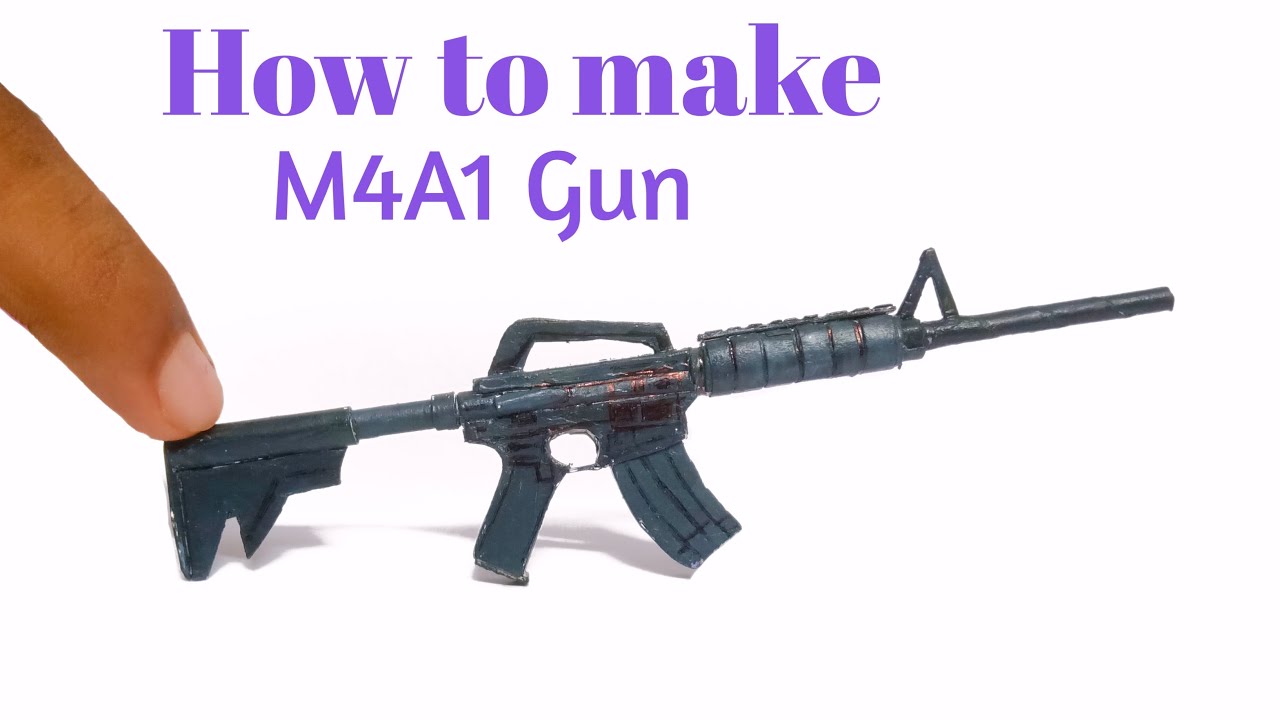 How to make M4A1 Gun easily with paper tutorial | Xtreme Maker - YouTube