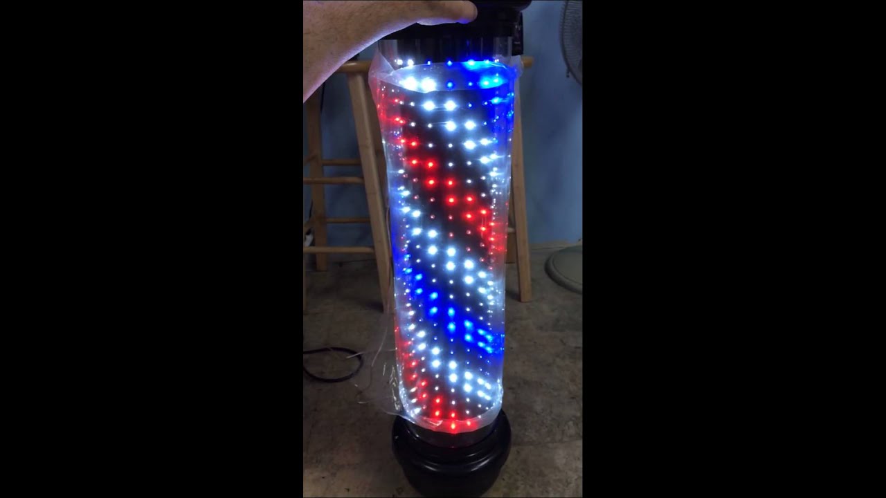 Led barber pole , barber pole - YouTube
