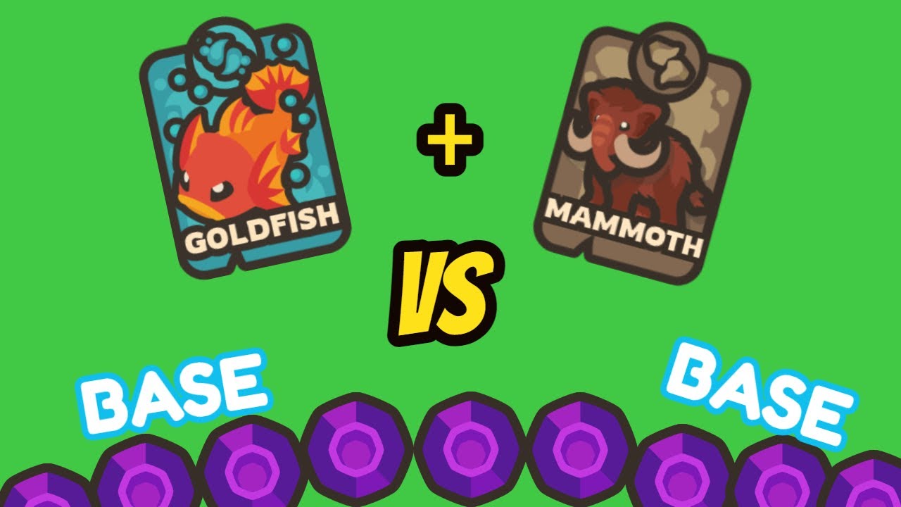 sans taming-gold fish and mammoth OP to raider the base!!! - YouTube