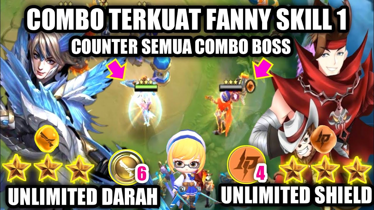 COMBO TERKUAT COMMANDER FANNY SKILL 1||COUNTER SEMUA COMBO BOSS ...