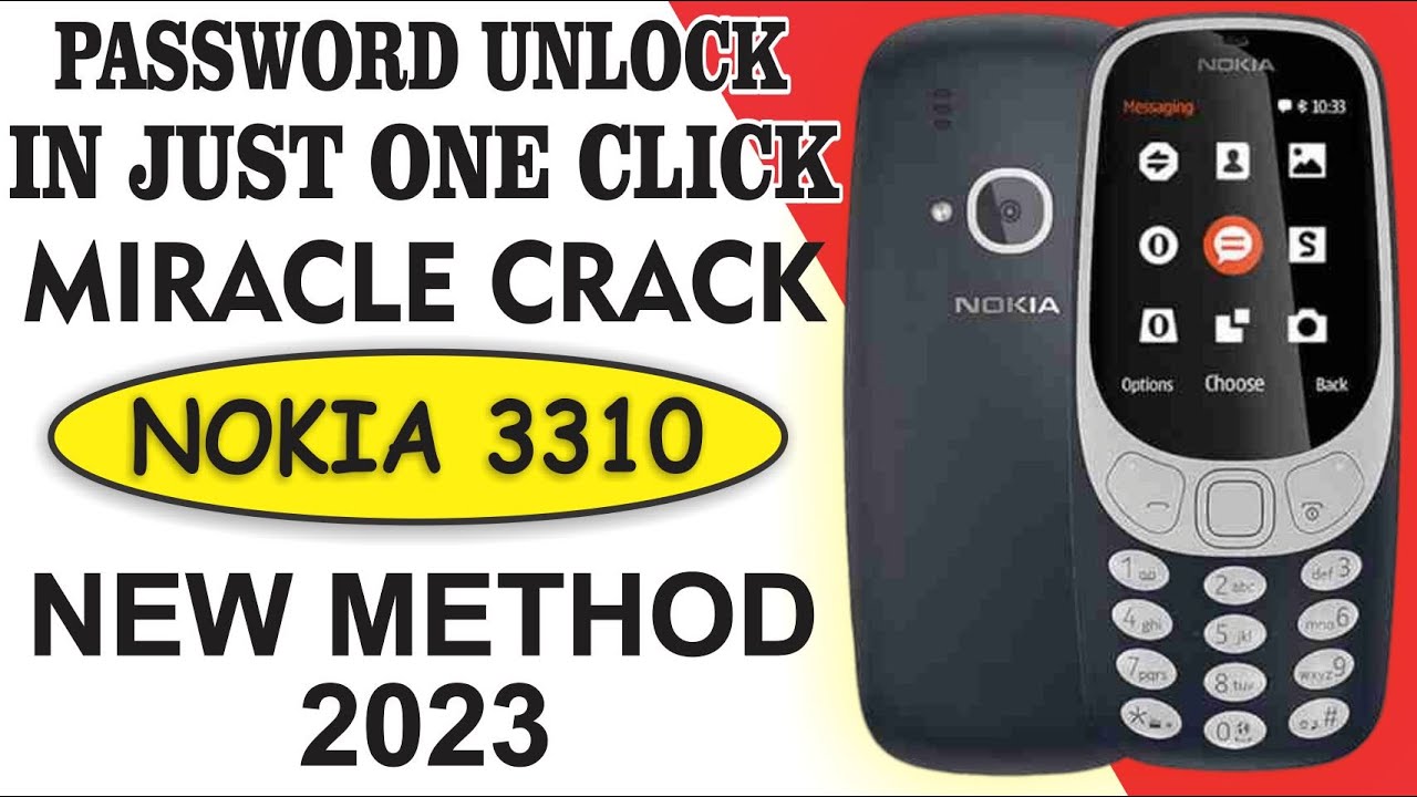 NOKIA 3310 Security Code Password remove Free100% Miracle Crack - YouTube