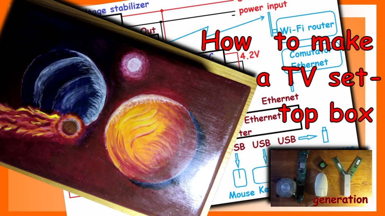DIY How to make a TV set top box out of a broken tablet | diy ...