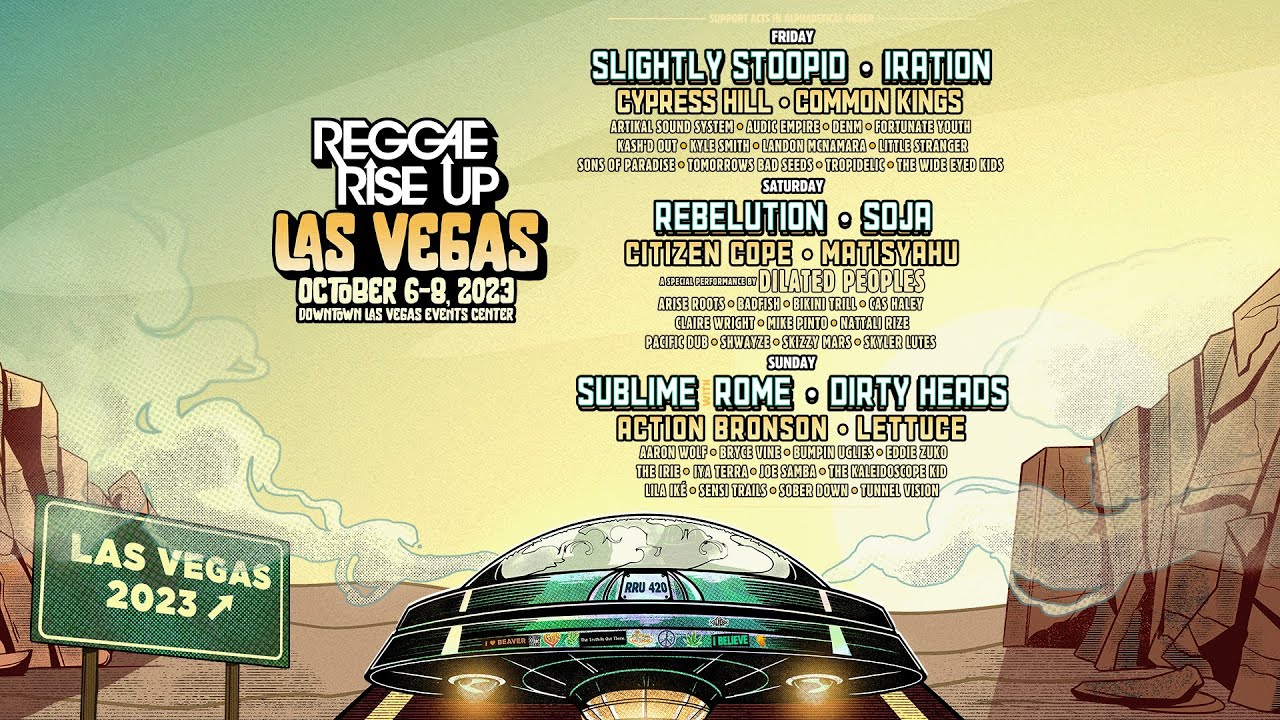 Reggae Rise Up Vegas Festival 2023 Full Lineup Announcement! - YouTube