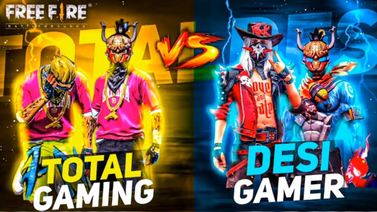 desigamers vs total gaming || Best 4vs4 coustme in free fire history🔥 ...