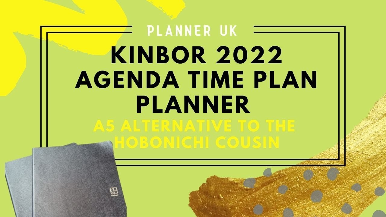 Kinbor 2022 Agenda Time Plan Planner (Hobonichi Cousin Alternative for ...