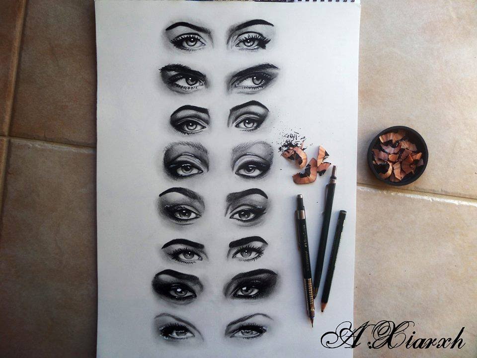 Celebrities eyes drawing - YouTube