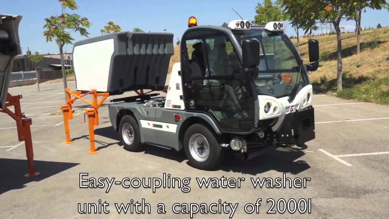 AUSA Street Sweeper B 200 H LINK®SYSTEM - YouTube