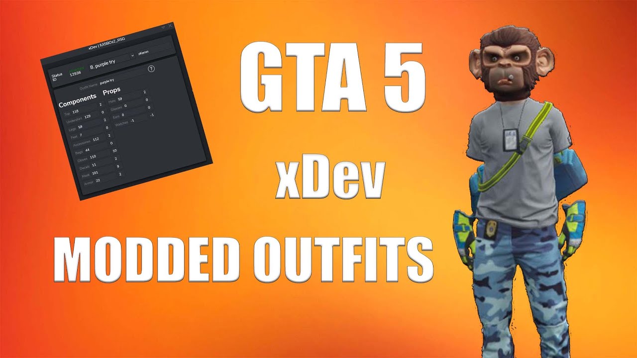 GTA 5 xDev Modded Outfits *PC* - YouTube