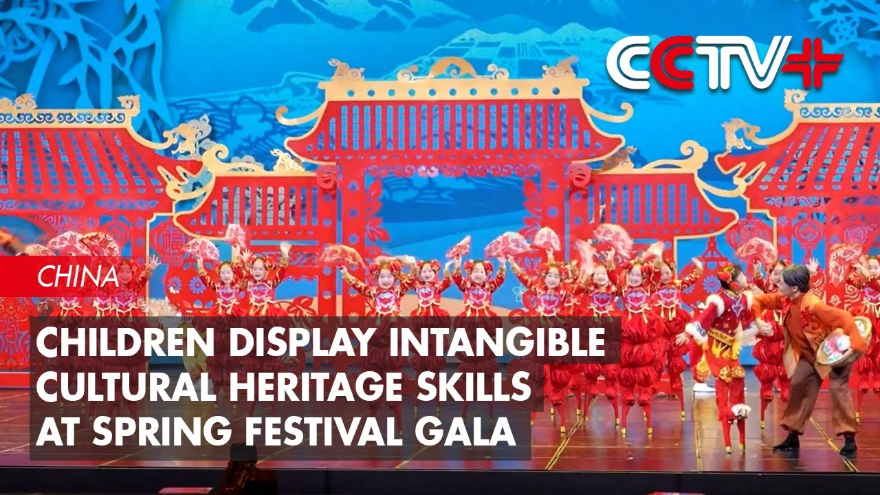 Children Display Intangible Cultural Heritage Skills at Spring Festival ...