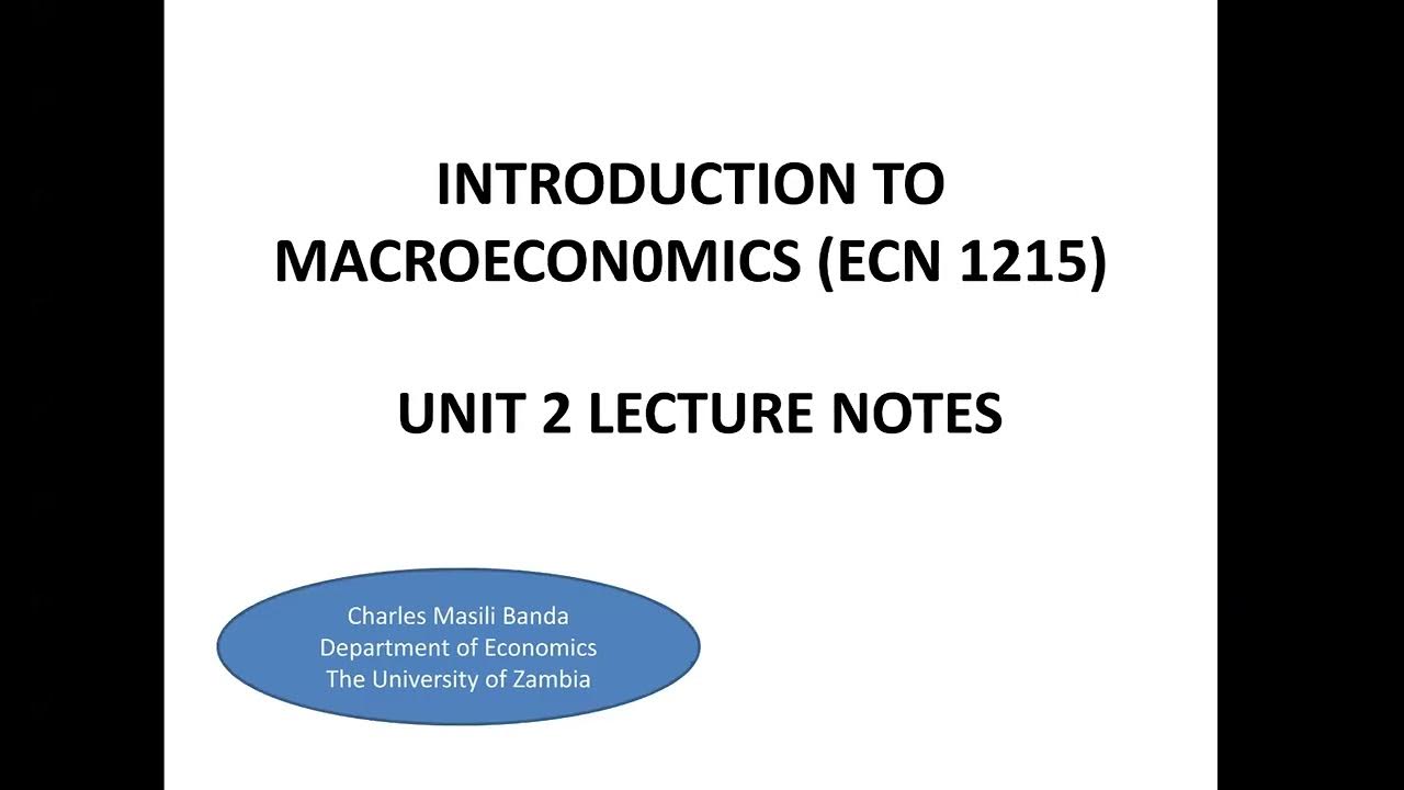 Introductions to macroeconomics, Lecture 1 - YouTube