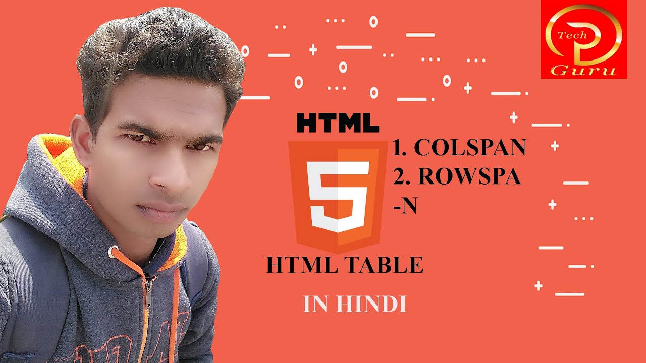 My Html Way Colspan Rowspan With Html Table 8932