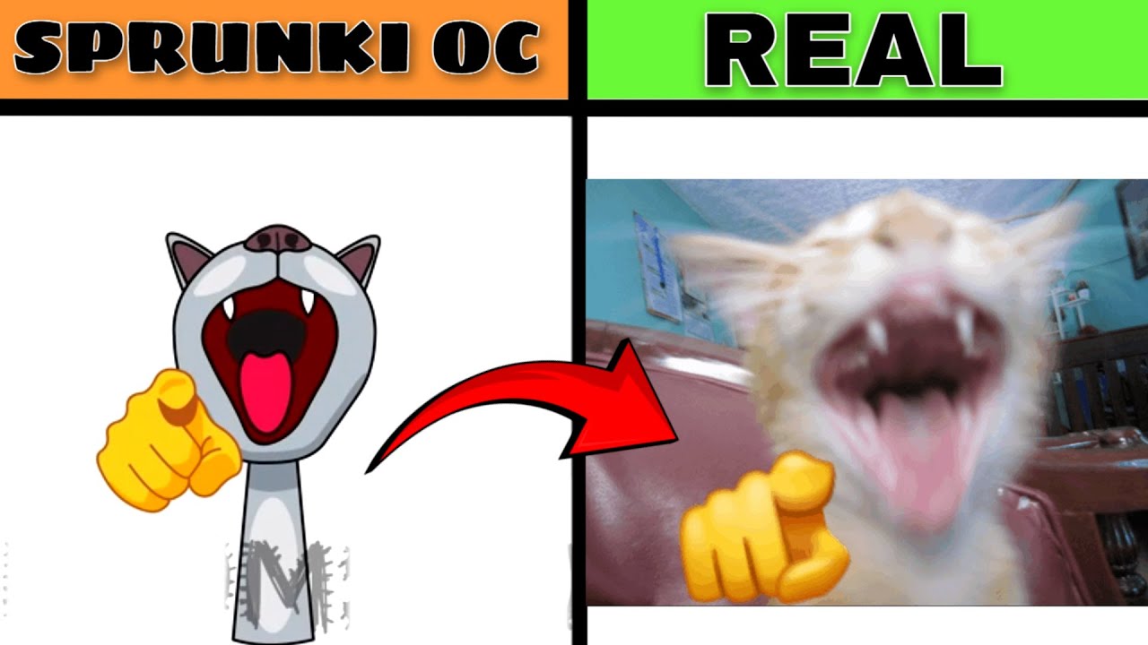 My Sprunki OC： Laughing Cat in Real life - YouTube