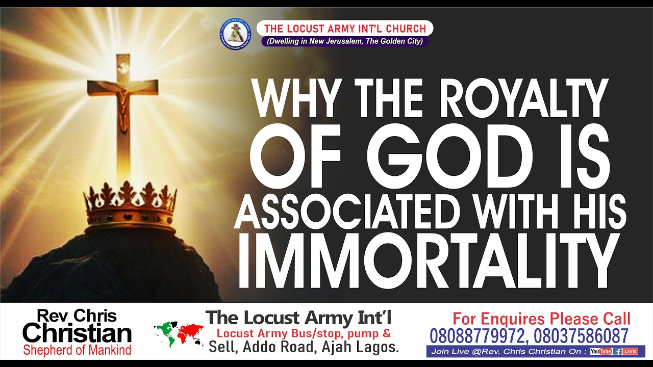 Rev. Chris Christian | Why the Royalty of God is Associated With His ...
