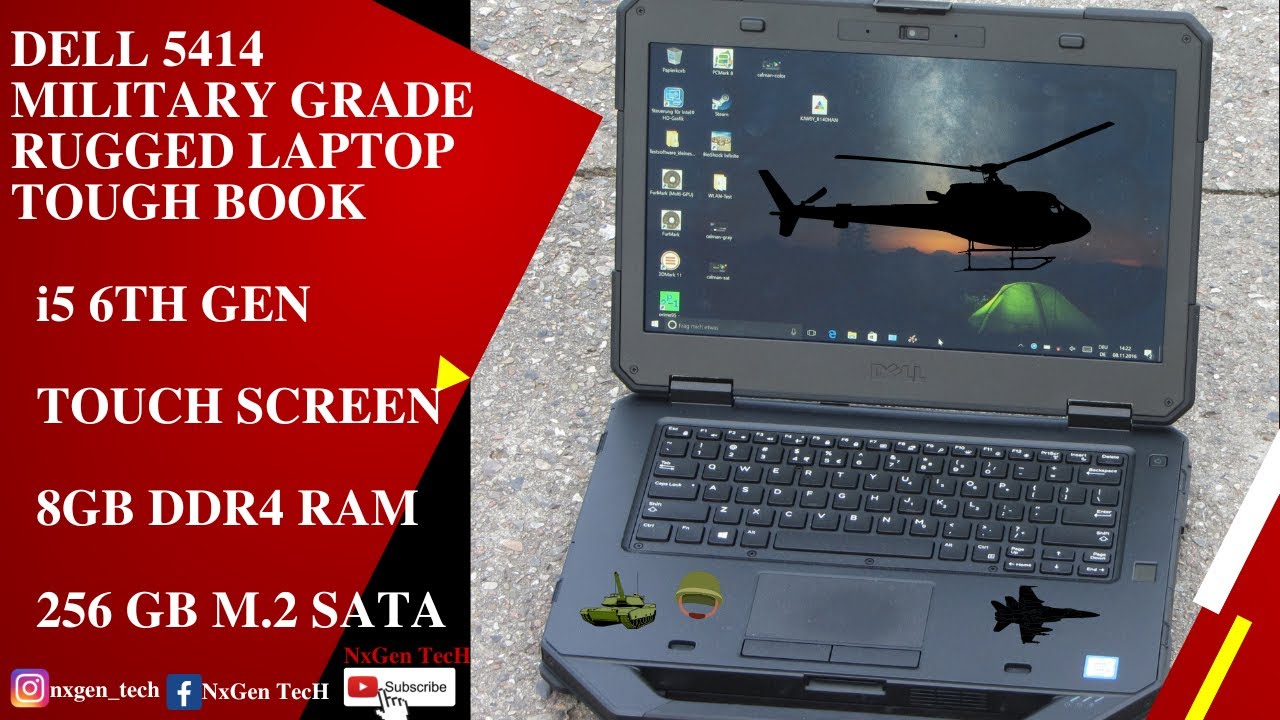 Dell 5414 Rugged Laptop Review | Specification Military Grade i5 6th ...