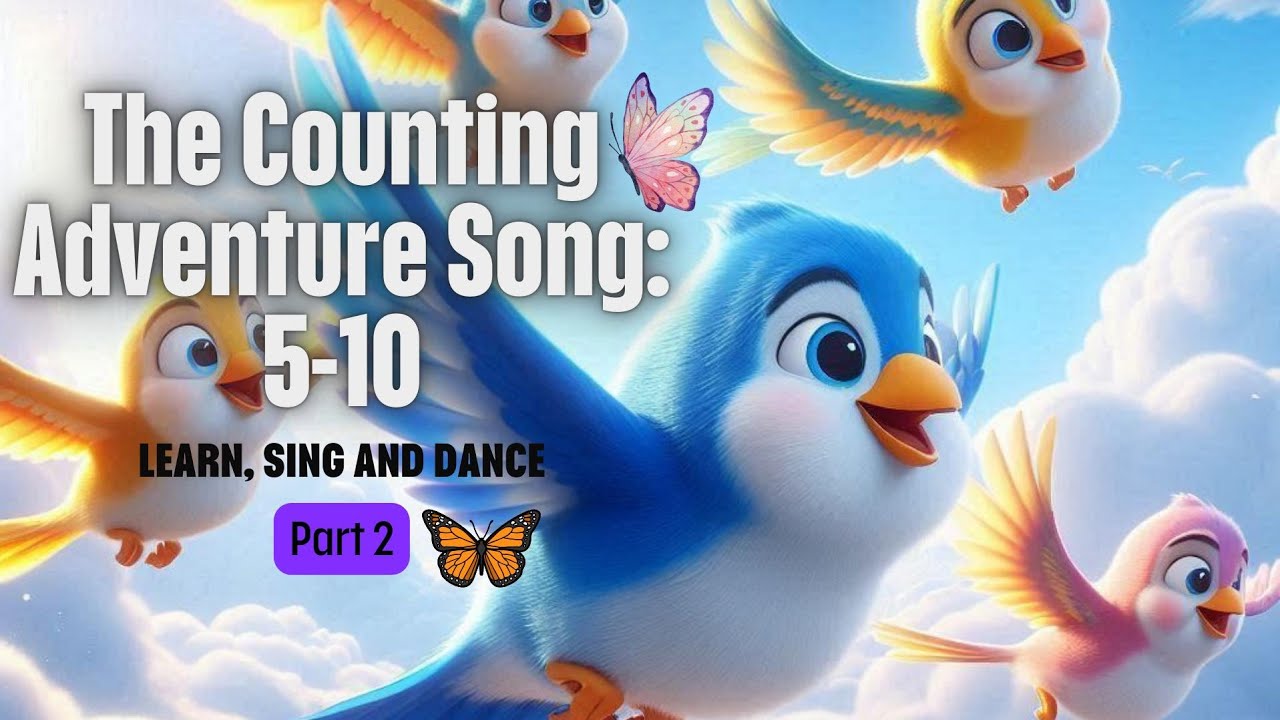 Counting Song for Kids | Learn Numbers 5 to 10 with Birds, Fish & More ...