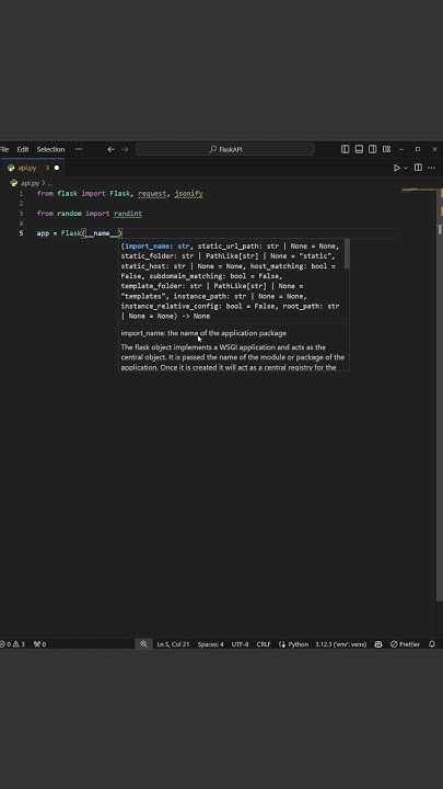 How To Create A Flask Api In Python In Only 60 Seconds Pythonflask Flasktutorialserver