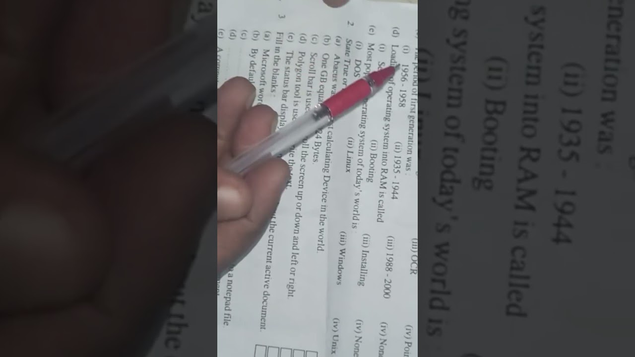 class 6 computer model paper 2022-23 || class 6 computer - YouTube