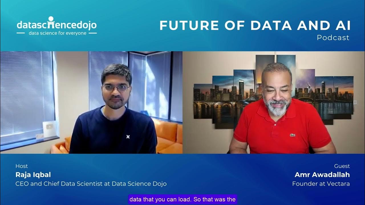 Amr's Journey at Yahoo - Amr Awadallah Sit Down with Data Science Dojo - 2 of 16 - YouTube