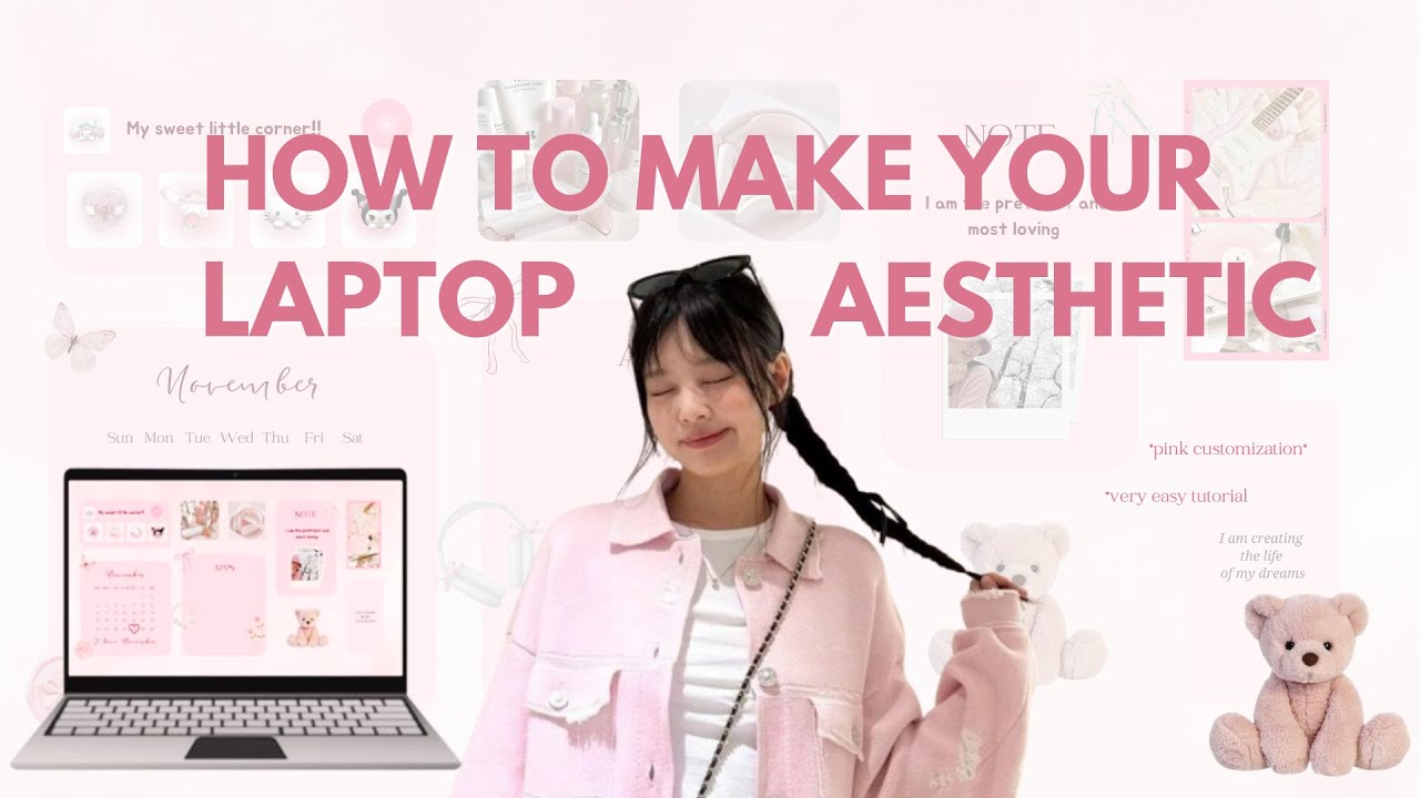 How to Make Your Laptop Aesthetic! 🌸* very aesthetic and functional ...