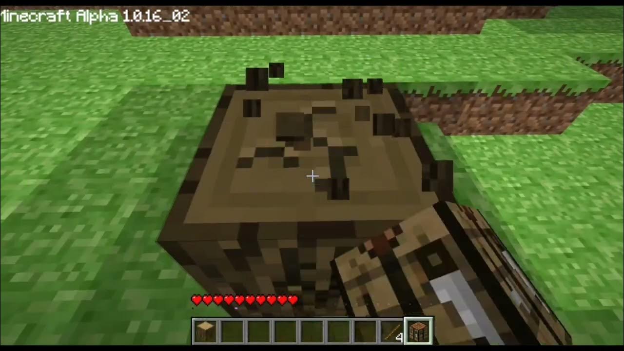 Minecraft Alpha 1.0.16_02 - YouTube