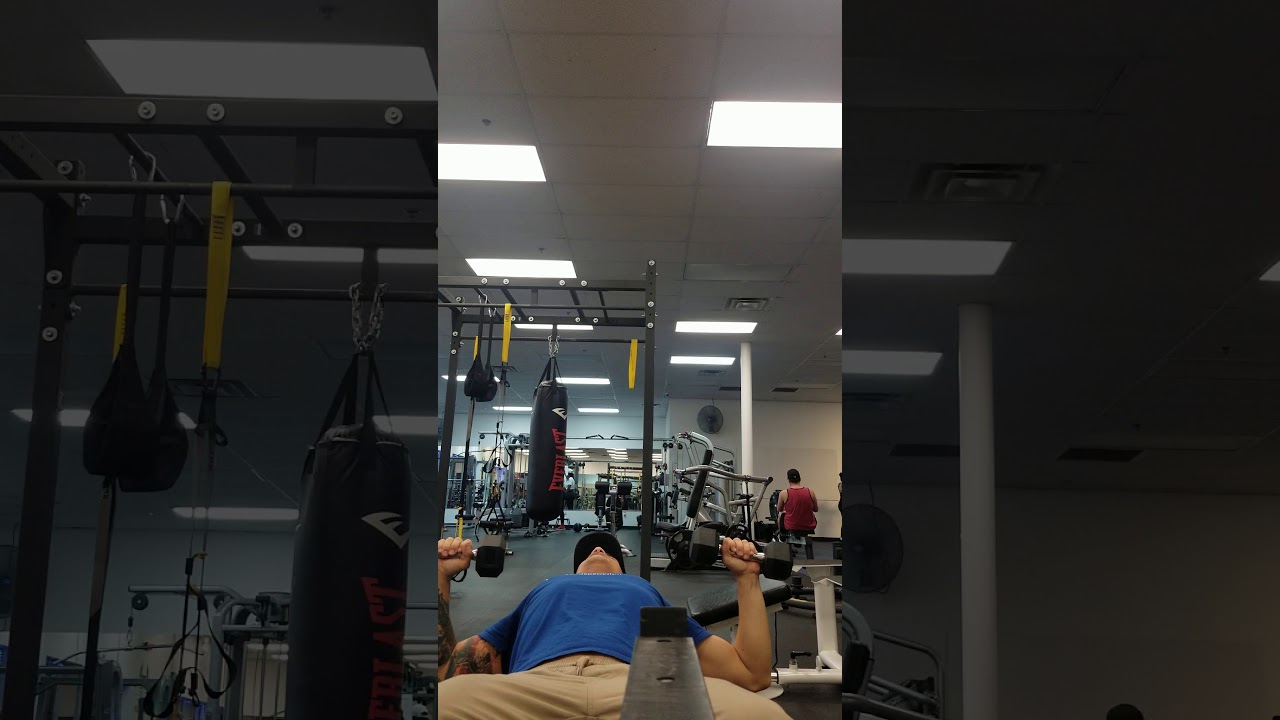 Nasm phase 1 DB Chest Press with Stability Ball - YouTube