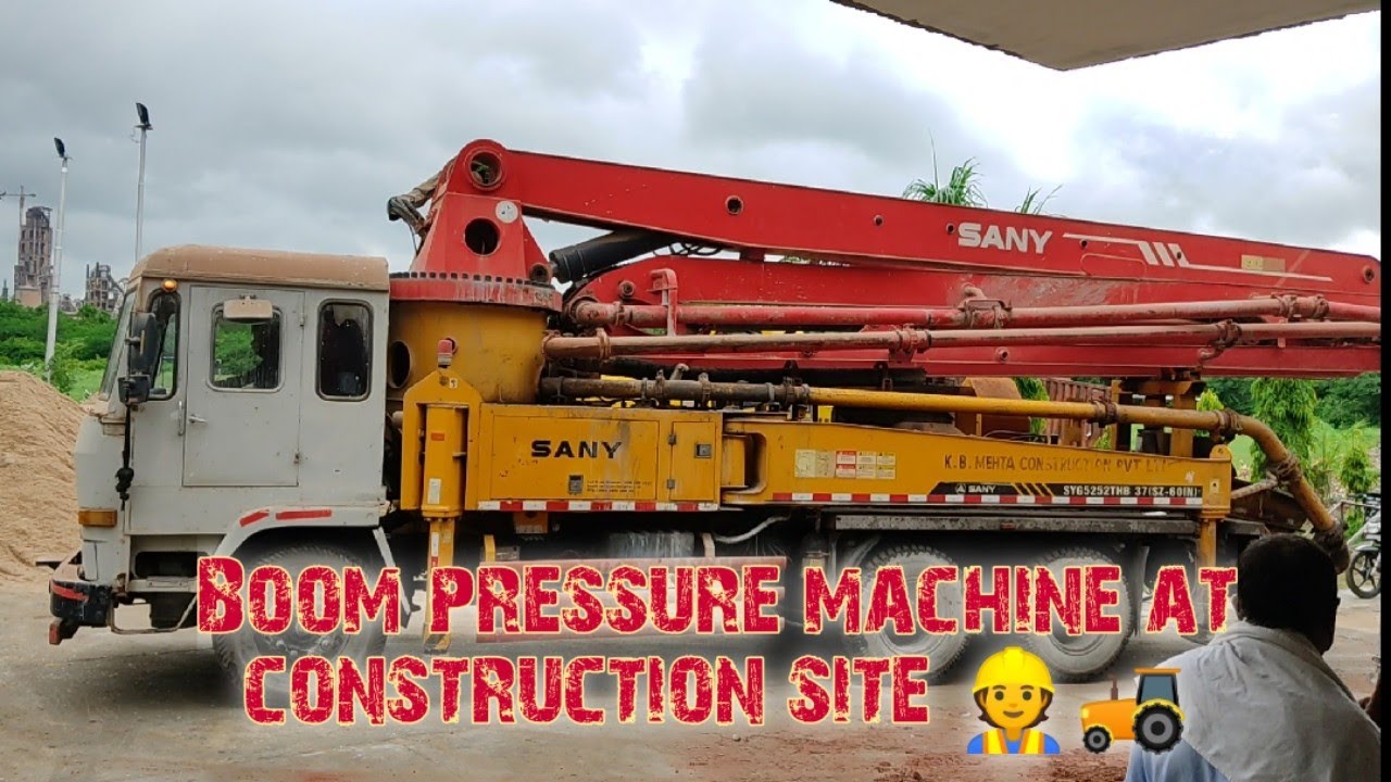 Boom pressure machine at construction site 2020|| what is the use of ...