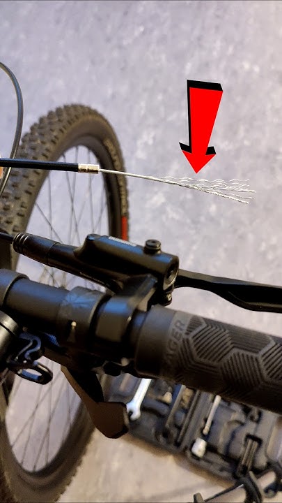 How to repair a frayed bike cable #mtb - YouTube
