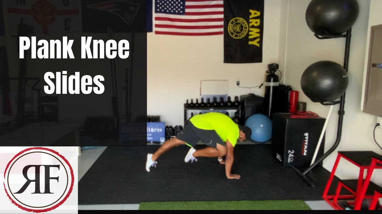 Plank Knee Slide (At Home Exercise Library) - YouTube