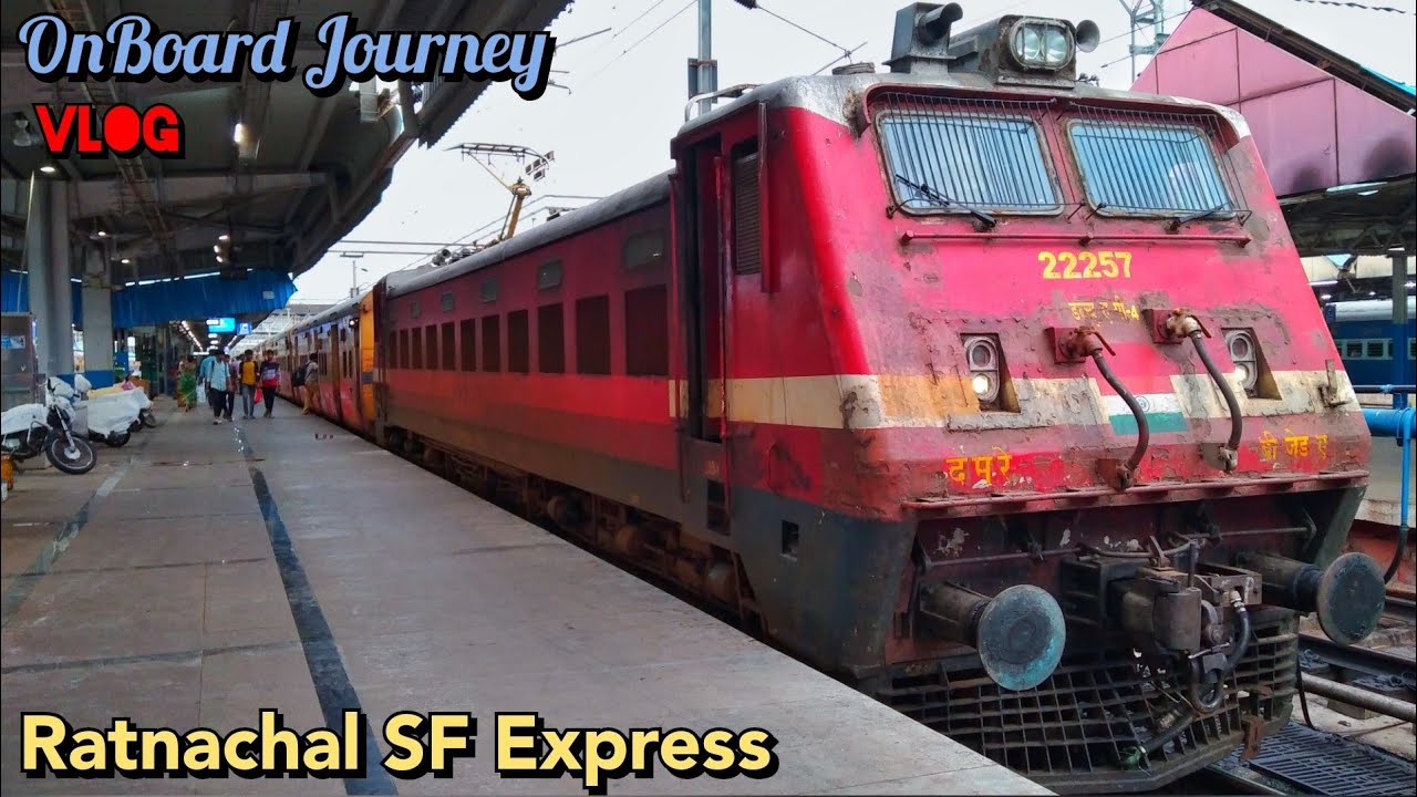 Ratnachal SF Express Journey Vlog | Vijayawada To Visakhapatnam Full ...