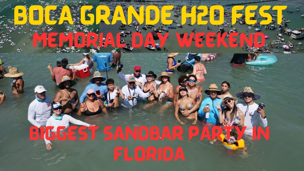 2024 Memorial Day H2O fest boca grande sandbar - YouTube