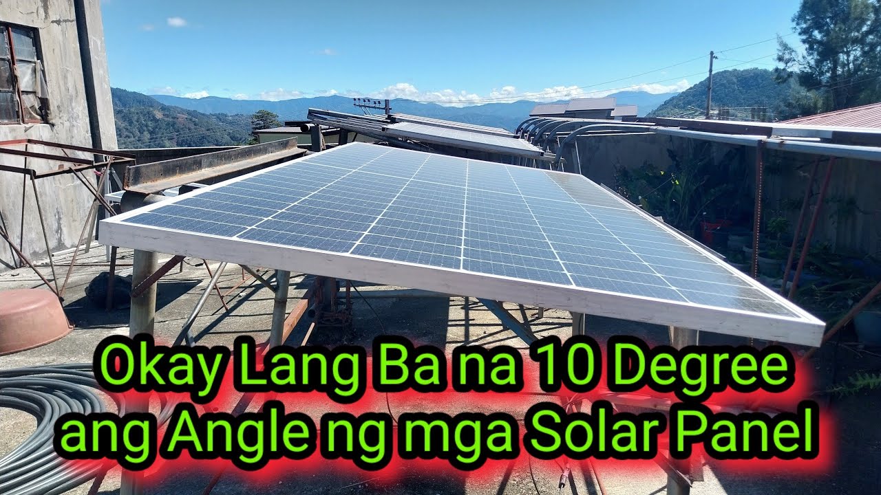 Ano ang pwedeng degree angle ng mga solar panel dito sa pilipinas - YouTube