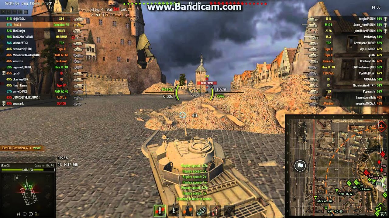 World Of Tanks - Centurion 7/1 turret and mantlet penned by IS-3 - YouTube