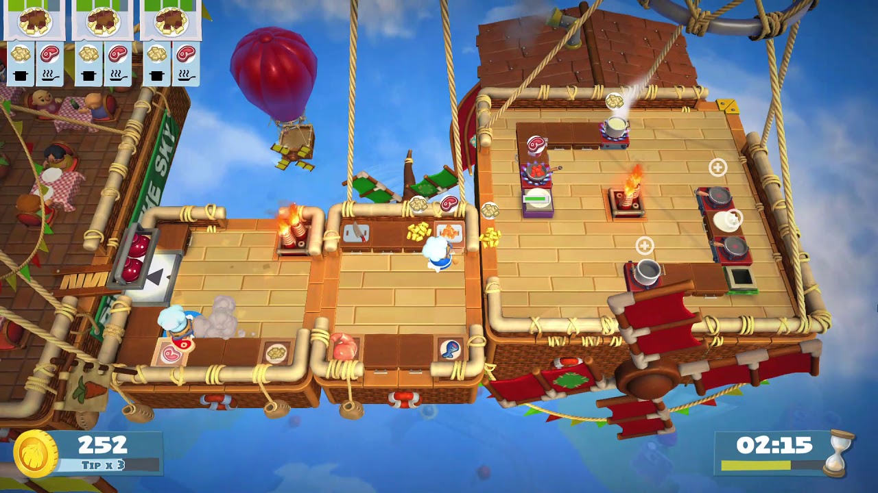 Overcooked 2 - Level 2-2 [4 stars solo] - YouTube