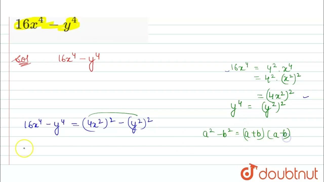 Factorise Completely 16x 4 Y 4 8 FACTORISATION MATHS ICSE factorise-completely-16x-4-y-4-8-factorisation-maths-icse