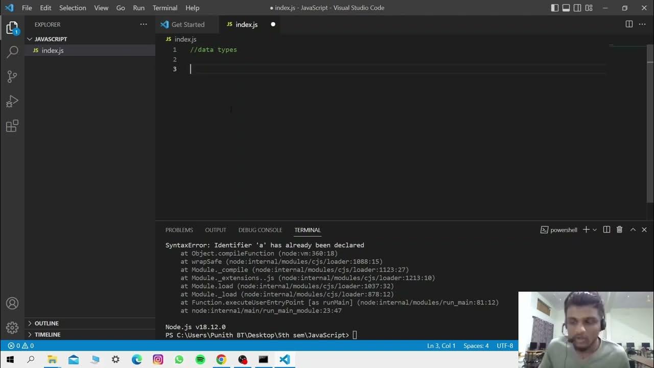 Javascript Basics Tutorial In Kannada Youtube