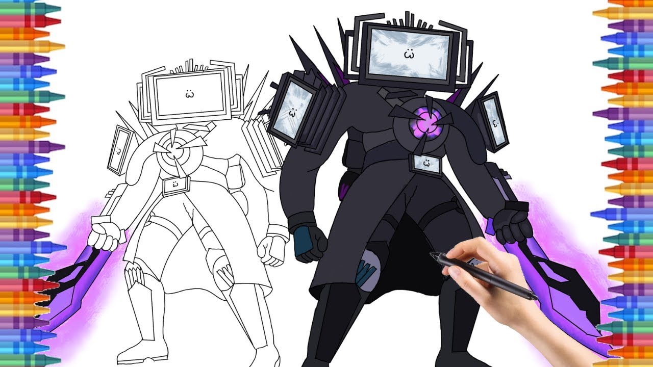 Draw Easy Step Upgraded Titan TV Man|Como desenhar Titan TV Man # ...