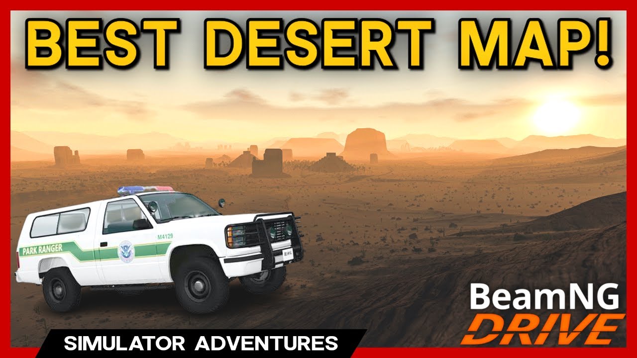 This VAST Desert Map Has EVERYTHING! - BeamNG - Desert Expanse Map ...