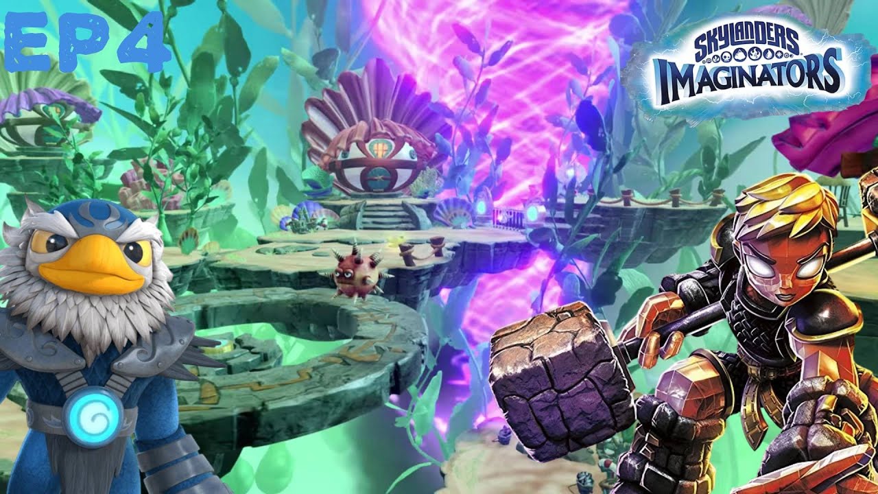 skylanders ep 4 helping jet-vac fix his vortex destroyer and exploring ...