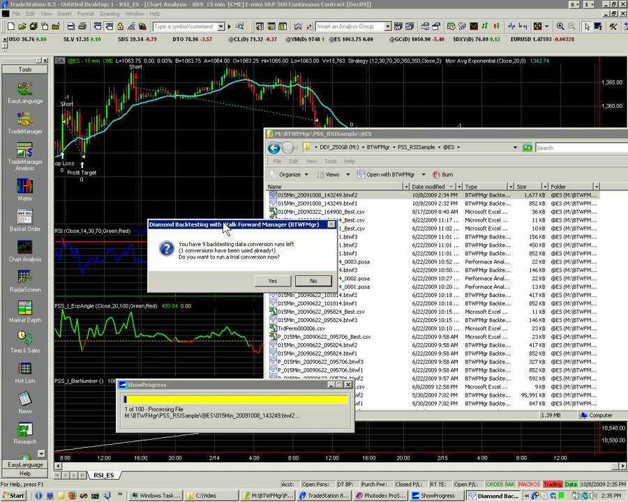 Diamond Backtesting Manager - How to run a backtest with BTWFMgr in ...