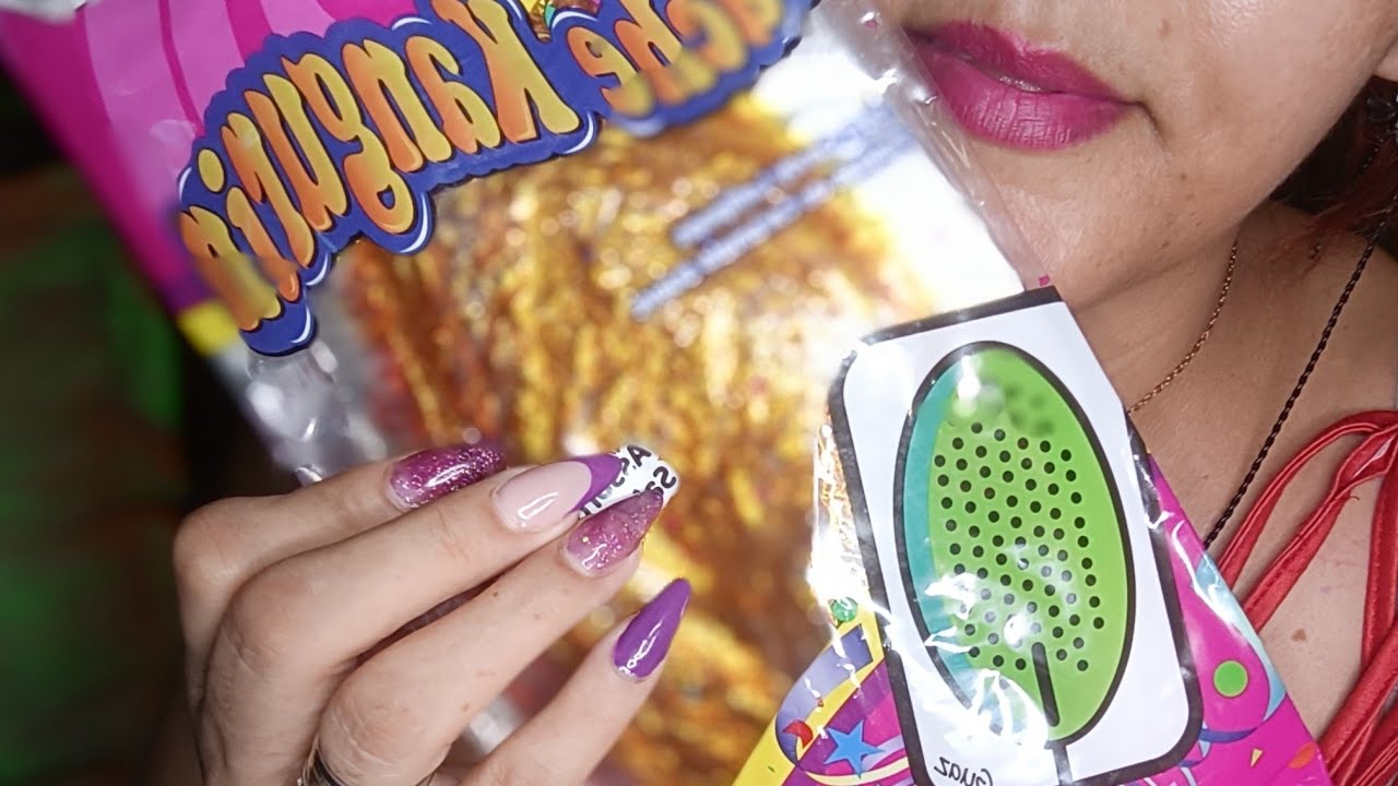 ASMR comiendo Cachetadas dulce mexicano, con papel celofán y sin papel ...