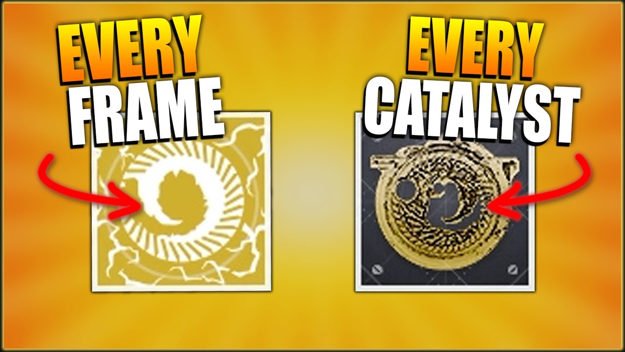 How to Get EVERY Exotic Catalyst & Frame Upgrade for the Barrow Dyad (Destiny 2) - YouTube