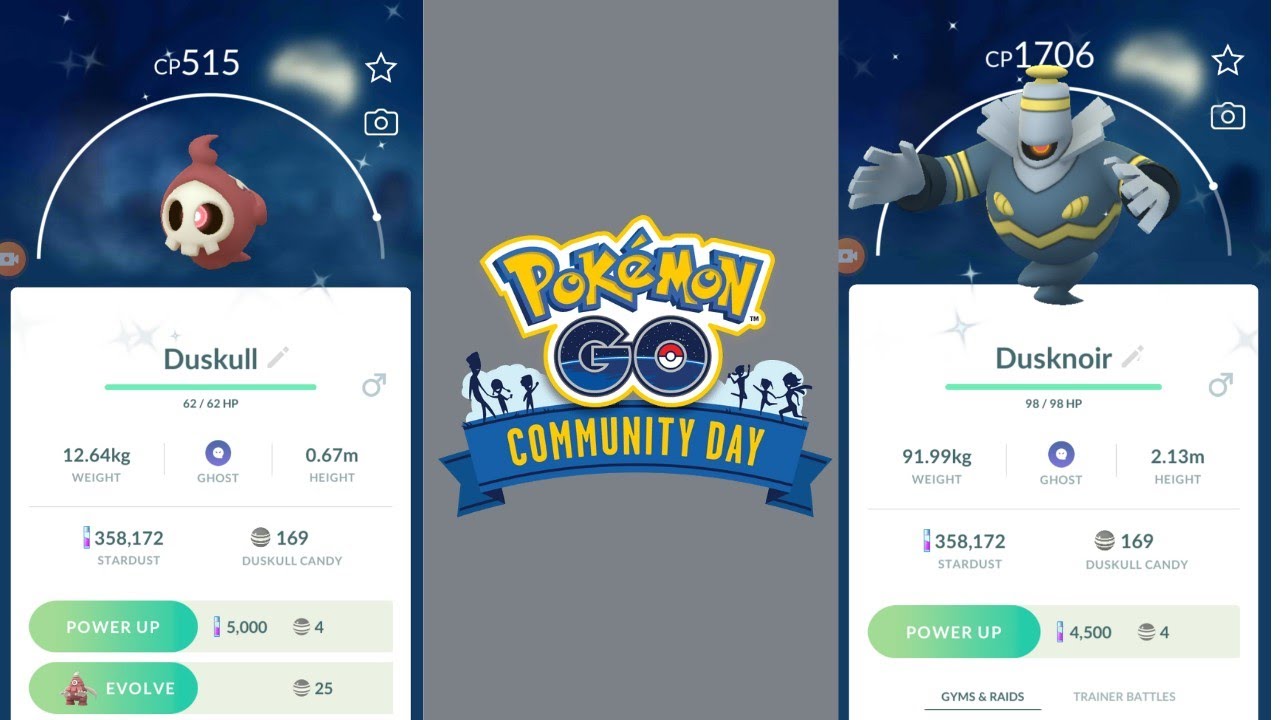 Pokemon Go Duskull Community Day - YouTube