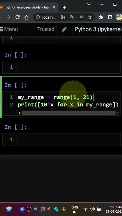 range exercise python tamil #python #shorts - YouTube