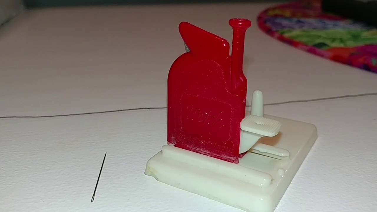 Vintage needle threader made in West Germany - YouTube