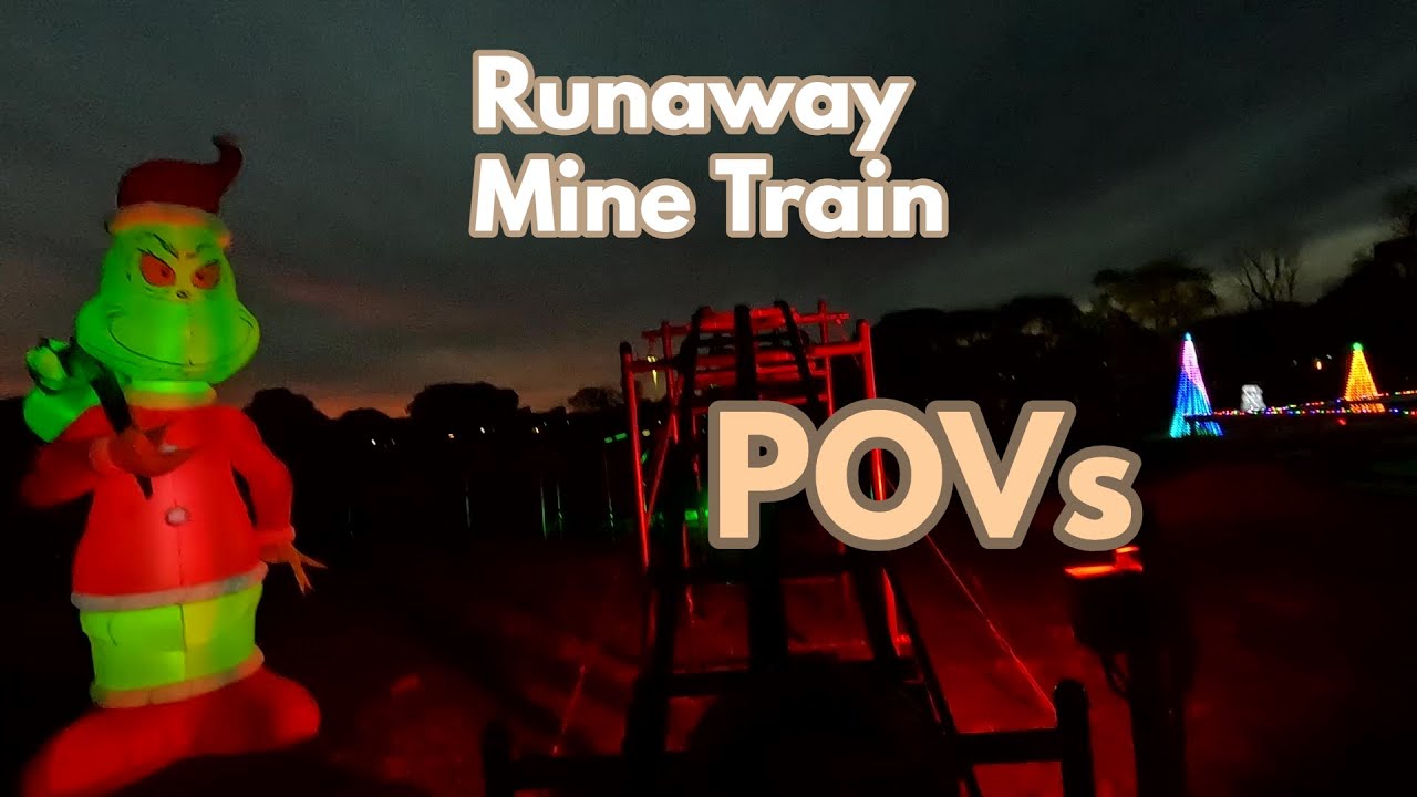 POVs of Runaway Mine Train @ Holly Springs Farm - YouTube